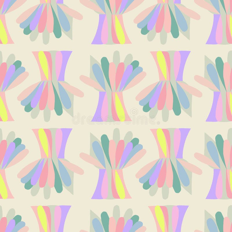 Vector Contemporary Modern Shape Illustration Seamless Repeat Pattern ...