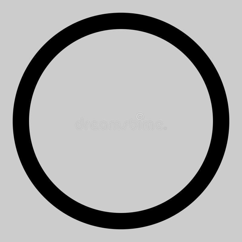 Vector Contour Circle Icon Illustration Stock Vector - Illustration of ...