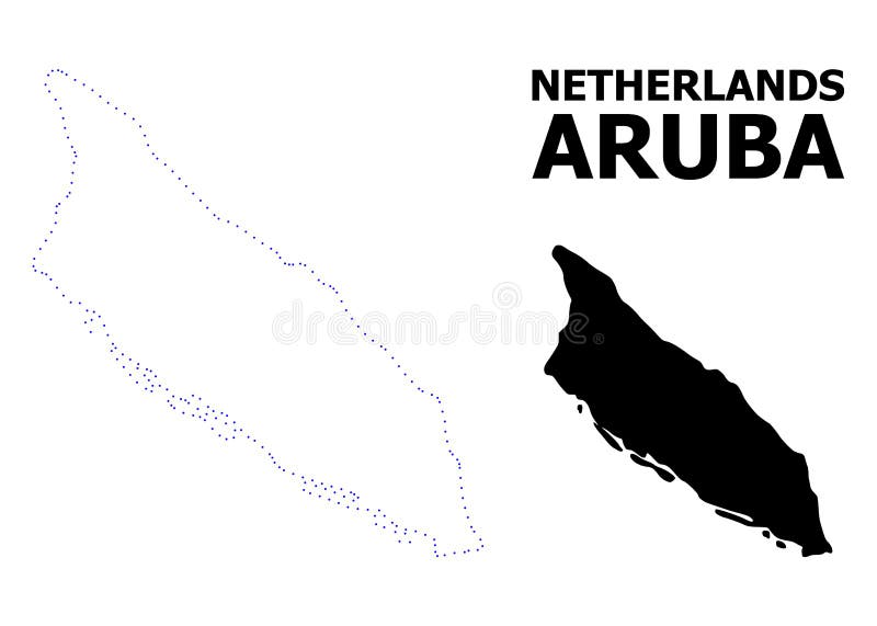 Aruba outline map stock vector. Illustration of blank - 105449376 Aruba outline map stock vector. Illustration of blank - 105449376