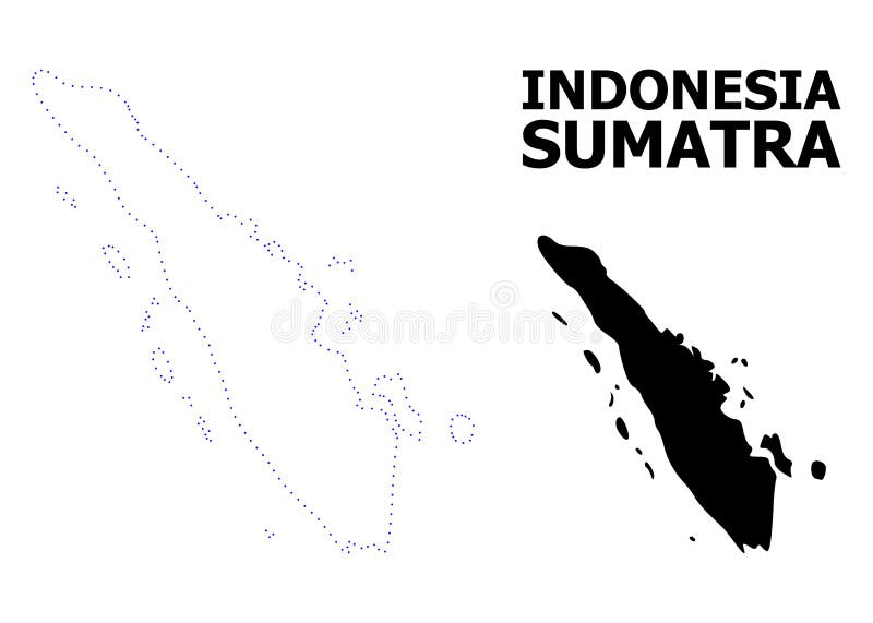 Sumatra Map Outline. Vintage Discover The World. Stock Vector ...