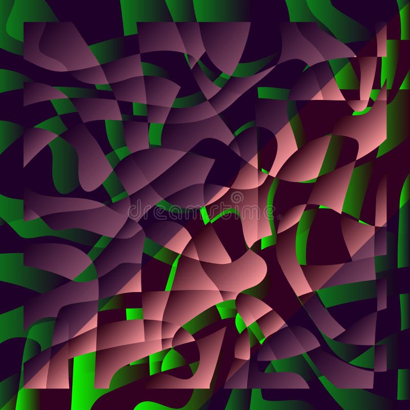 Vector Contrasting Background of Modules of Different Shapes. Stock ...