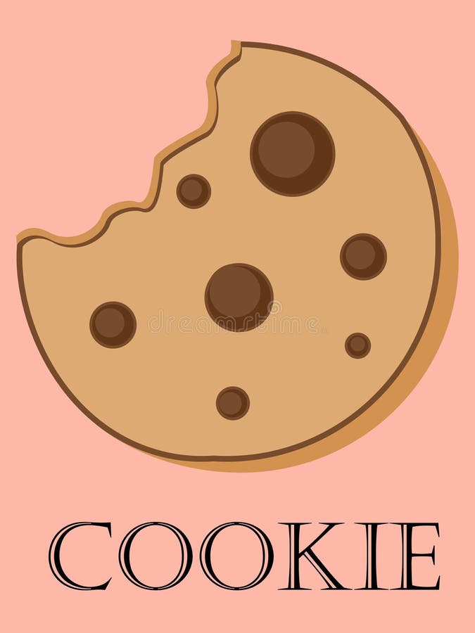 Cookie Logo Design in Illustrator. Stock Illustration - Illustration of ...