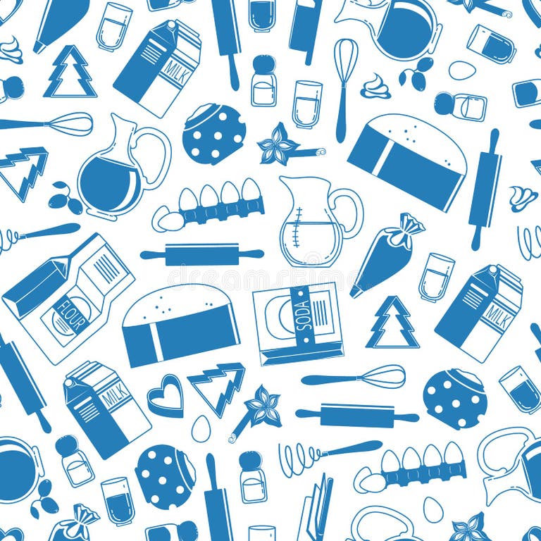 Cooking Pattern Background Stock Illustrations – 164,487 Cooking ...