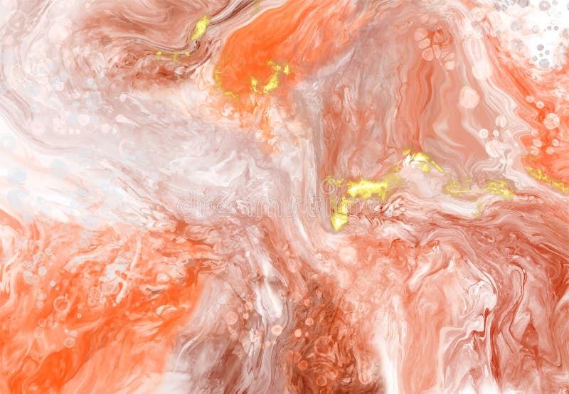 Vector Coral Banner. Hand Drawn Abstract Paint Brush Stroke Stock ...