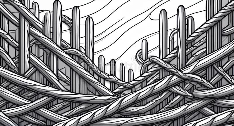 Vector cord pattern stock illustration. Illustration of seamless ...