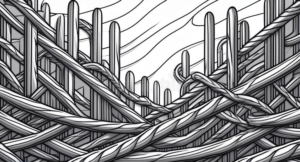 Vector cord pattern stock illustration. Illustration of seamless ...