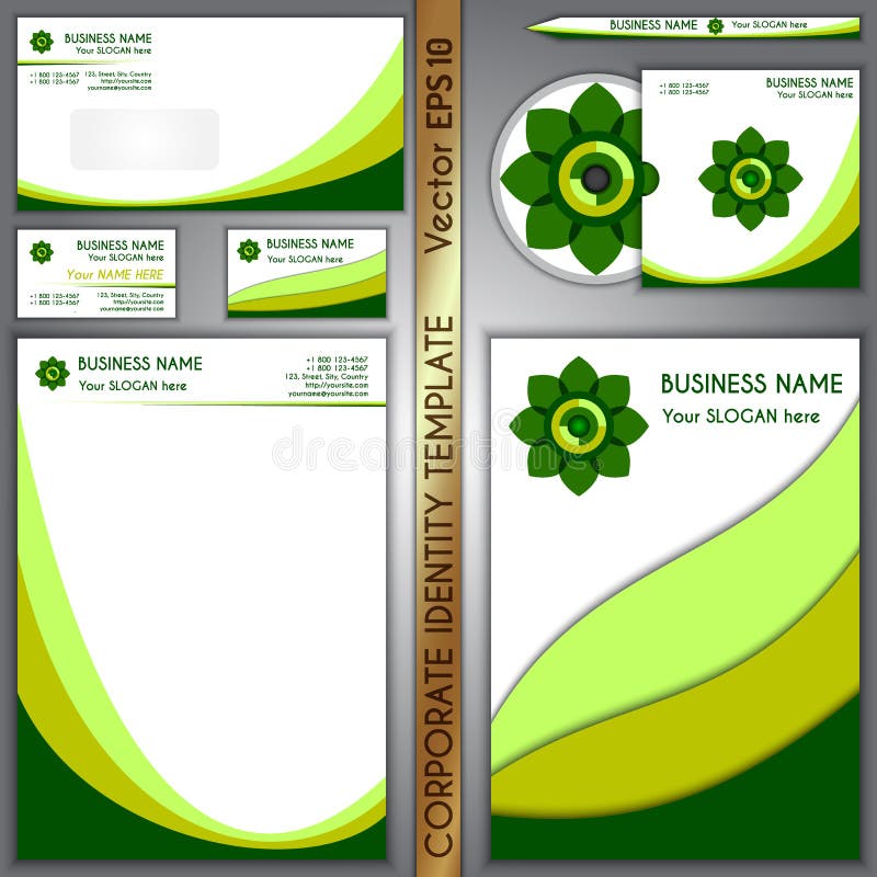 Vector Corporate Brand Template Stock Vector - Illustration of branding ...