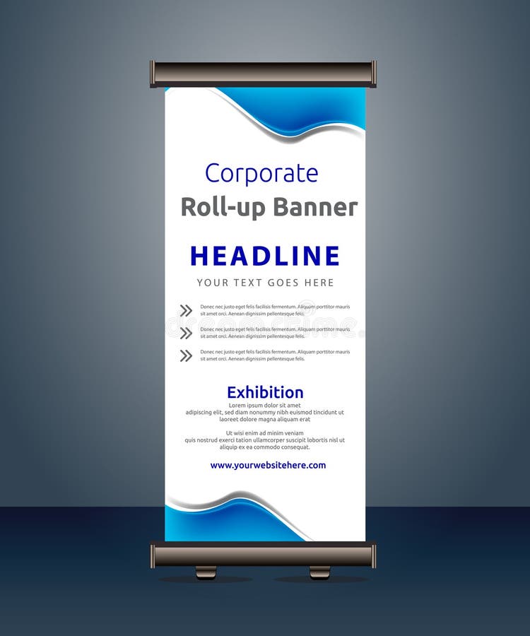 Vector Corporate Business Roll Up Banner Standee Pull Up Banner X ...