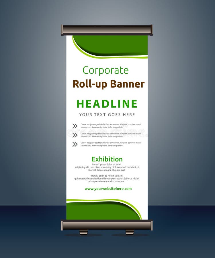 Vector Corporate Business Roll Up Banner Standee Pull Up Banner X ...