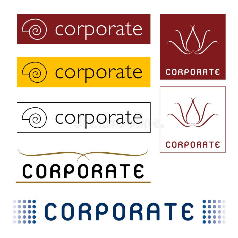 Corporate Logos stock vector. Illustration of group, idea - 26274607