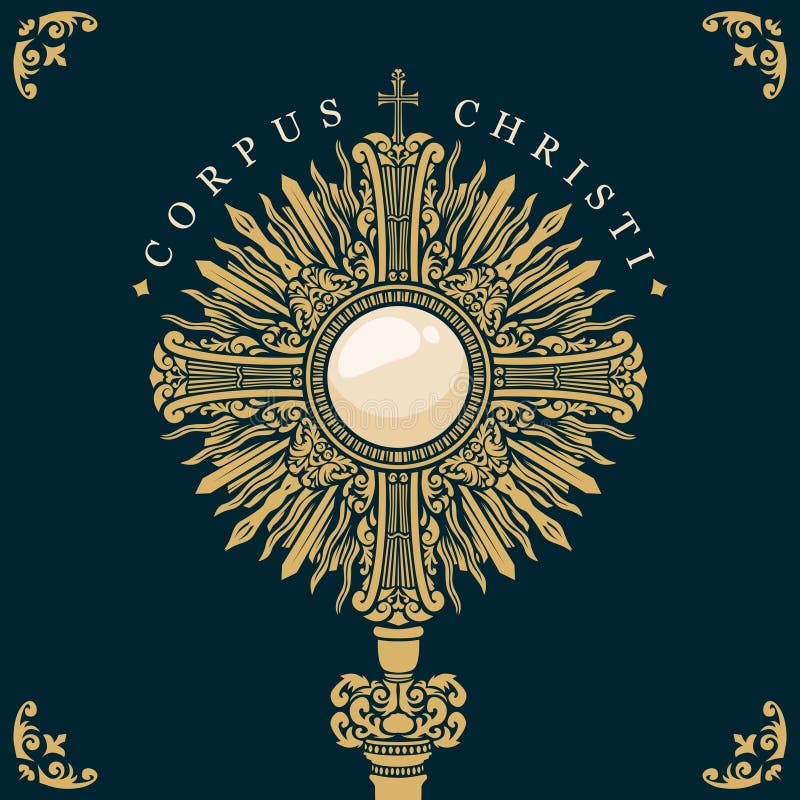 Vector Corpus Christi Post Design Template Stock Vector - Illustration ...