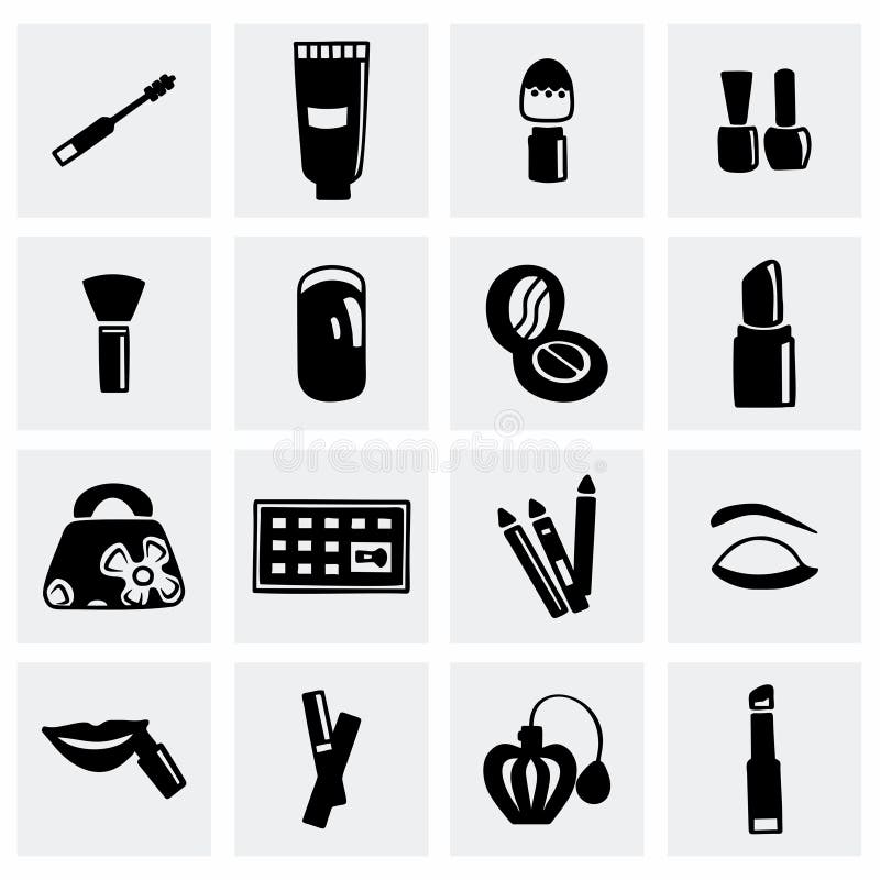 Vector Cosmetics Makeup Logo Circle Frame with Lipstick Red Smear ...