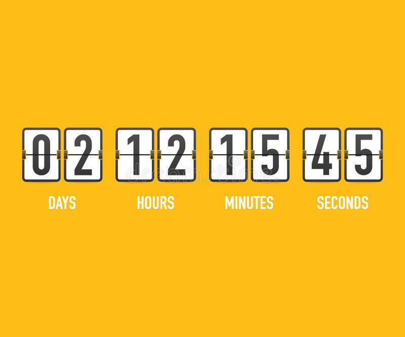 Countdown Clock Counter Timer. UI App Digital Count Down Circle Board ...