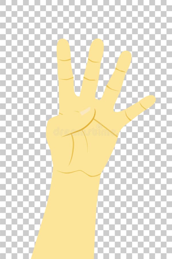 Counting Hand.finger Number One Stock Vector - Illustration of isolated ...