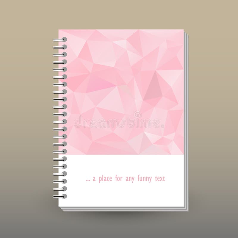 Vector Cover of Diary with Ring Spiral Binder - Format A5 - Layout ...