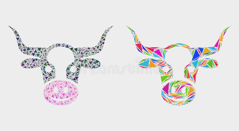 Abstract Triangle Cow Head Stock Illustrations – 293 Abstract Triangle ...