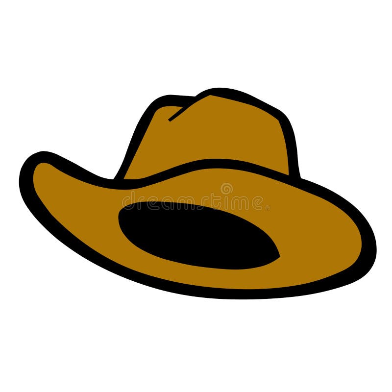 Vector Cowboy Hat. Simple and Minimalist Design. Stock Vector ...
