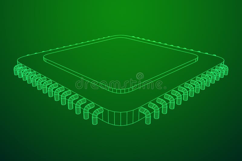 Wire Frame Cpu Stock Illustrations – 427 Wire Frame Cpu Stock ...
