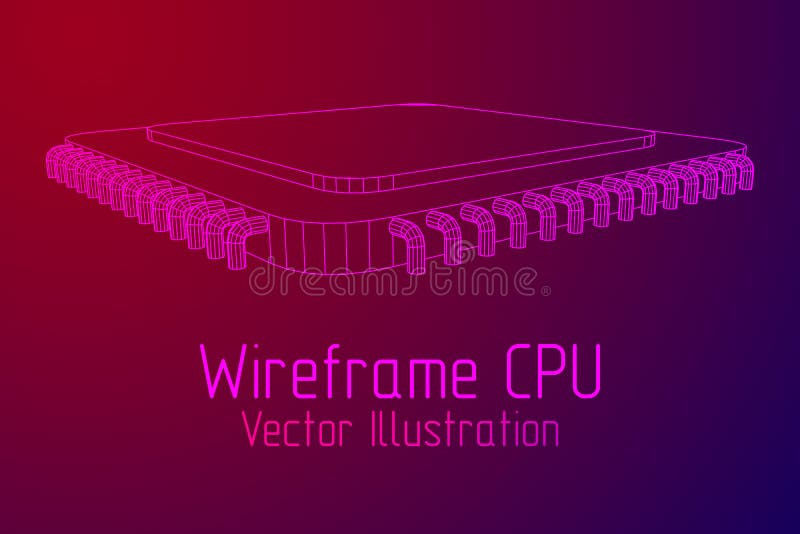 Wire Frame Cpu Stock Illustrations – 427 Wire Frame Cpu Stock ...