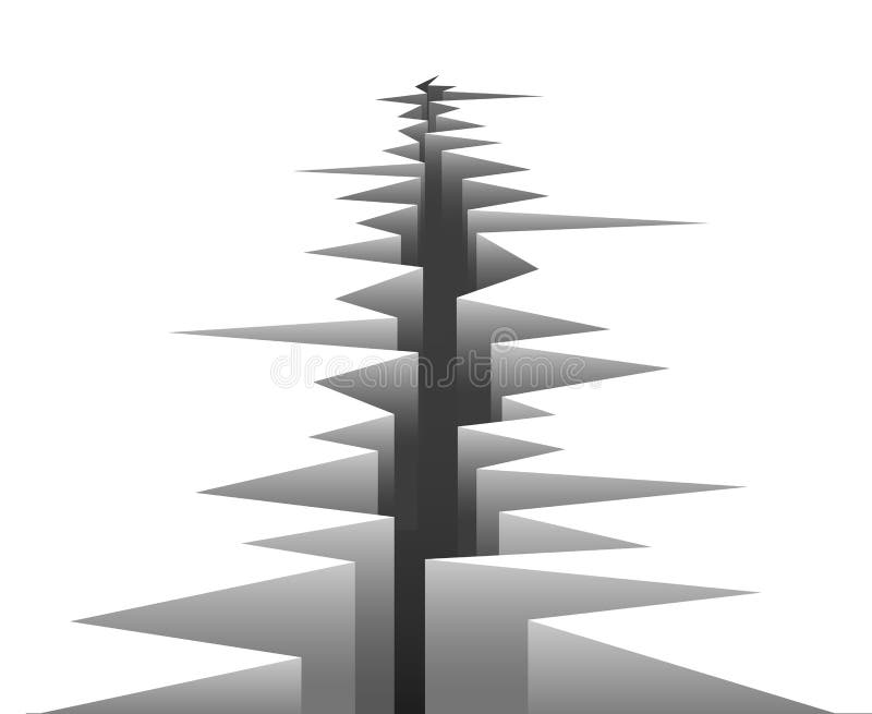 Vector crack stock vector. Illustration of epicenter - 28063198