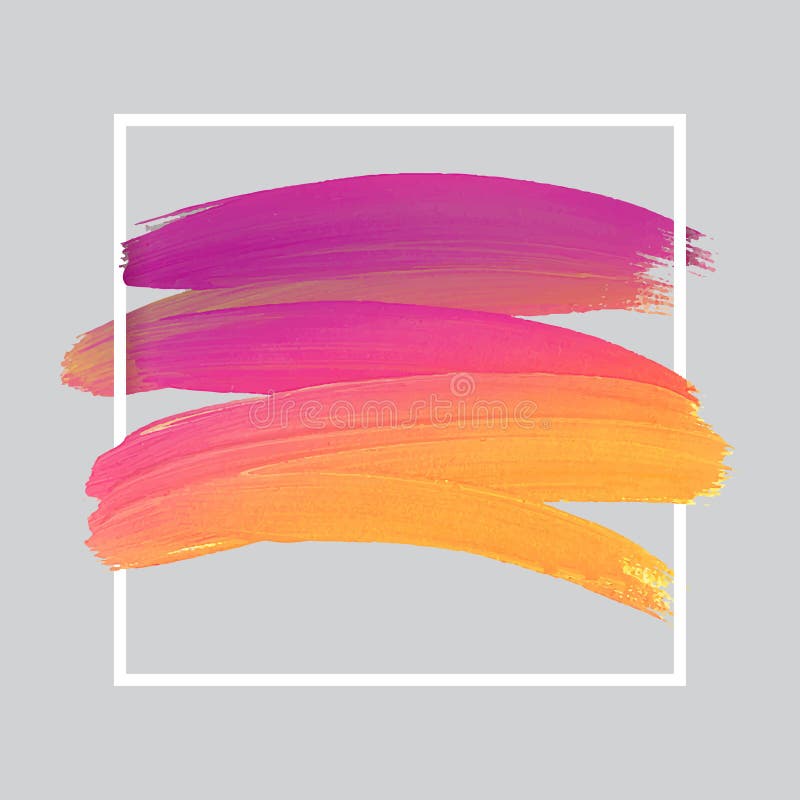 Craft Label Brush Stroke Backgrounds, Paints for Tags and Stamps Design ...