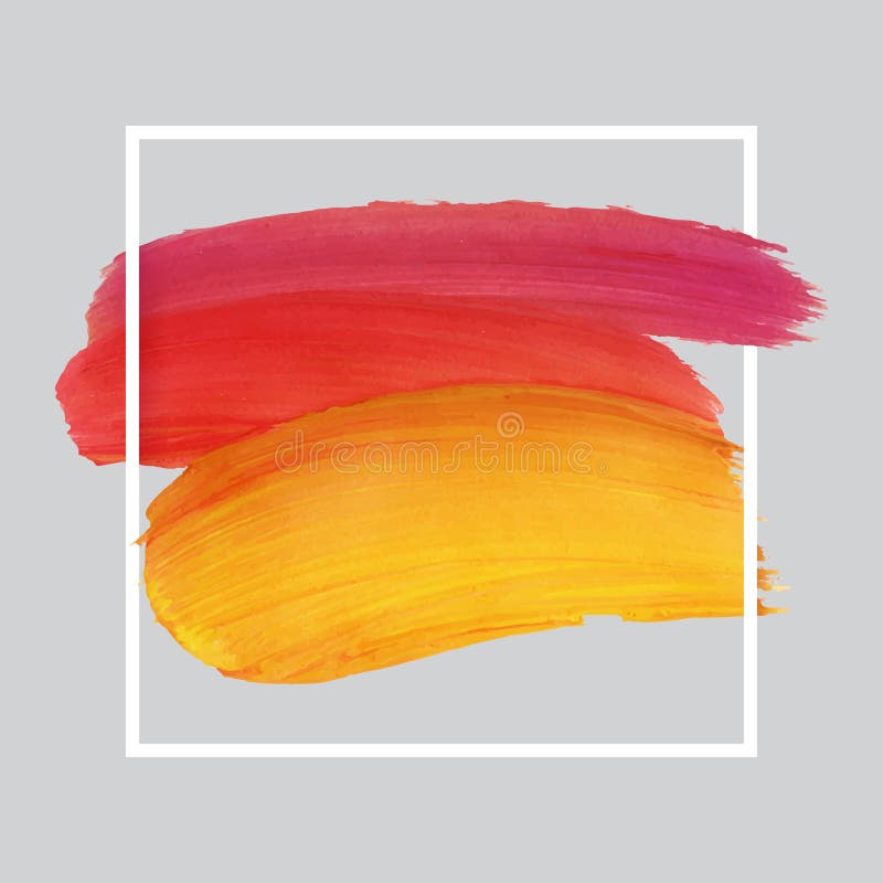 Vector Craft Label Brush Stroke Backgrounds, Paints for Tags and Stamps ...