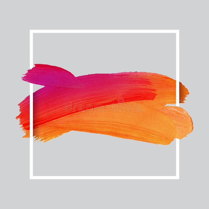 Vector Craft Label Brush Stroke Backgrounds, Paints for Tags and Stamps ...