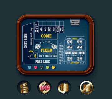 Craps Table Layout Stock Illustrations – 34 Craps Table Layout Stock ...