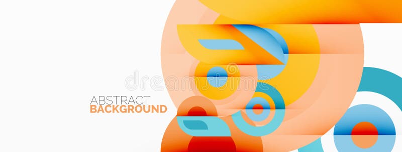 Vector Creative Abstract Background Template Stock Vector - Illustration of circle, looped ...