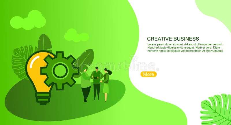 Vector Creative Business Illustration. Stock Vector - Illustration of ...