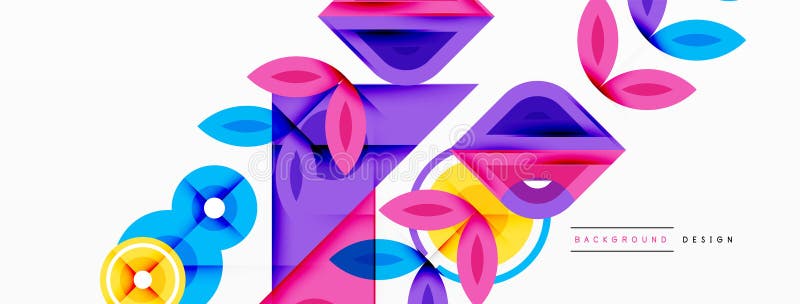 Vector Creative Geometric Background Design Stock Vector - Illustration ...