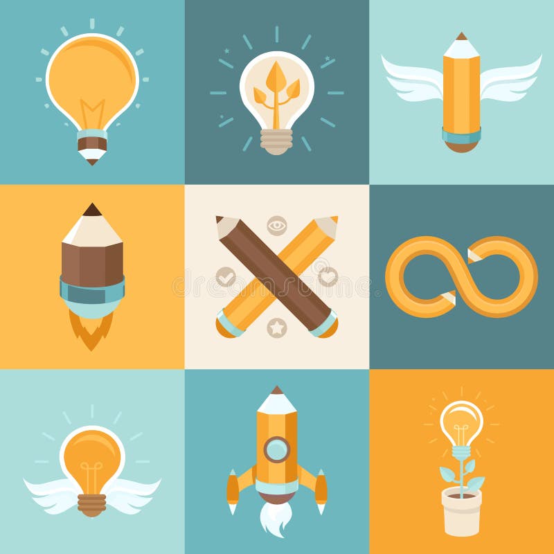 Vector creative ideas stock vector. Illustration of imagination - 52546258