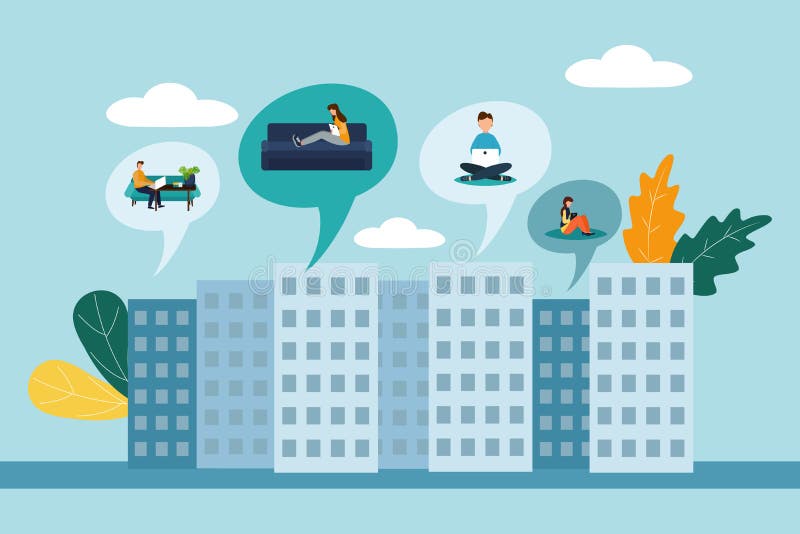 Vector Creative Illustrations of Distance Learning, Online Learning ...