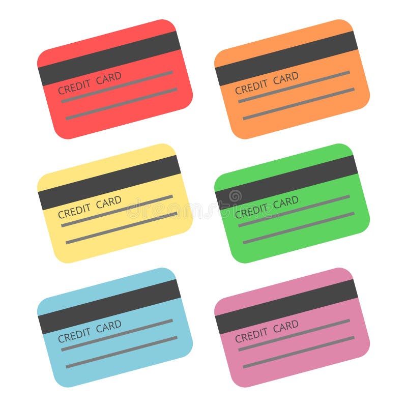 Vector Credit Card Icon stock vector. Illustration of cash - 128708371