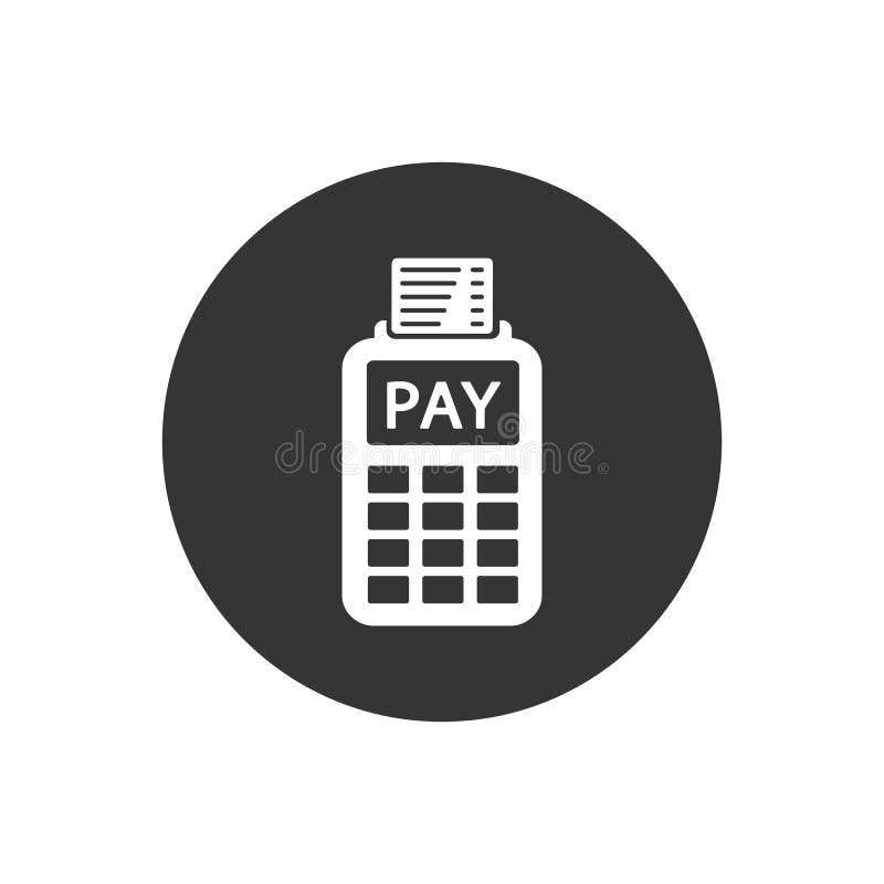 Vector Credit Card Payment Magnetic Stripe Reading White Icon Stock ...