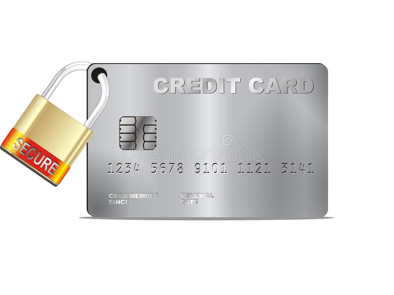 Vector Credit Card Security Stock Vector - Illustration of ecommerce ...