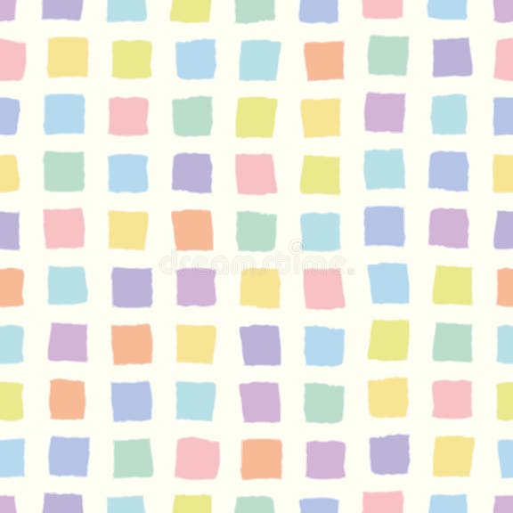 Vector Creme Seamless Pattern Background: Basic Mosaic. Stock Vector ...