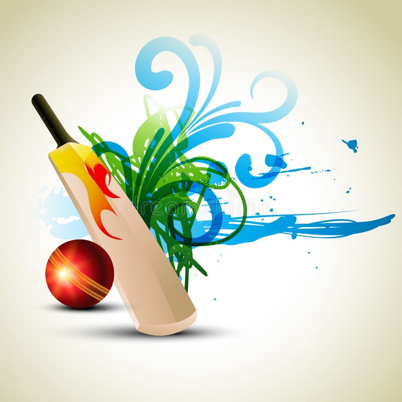 Vector cricket background stock vector. Illustration of pads - 22743563