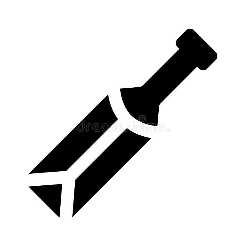 Vector of Cricket Bat in Editable Design Style Stock Vector - Illustration of hardball, outdoor ...