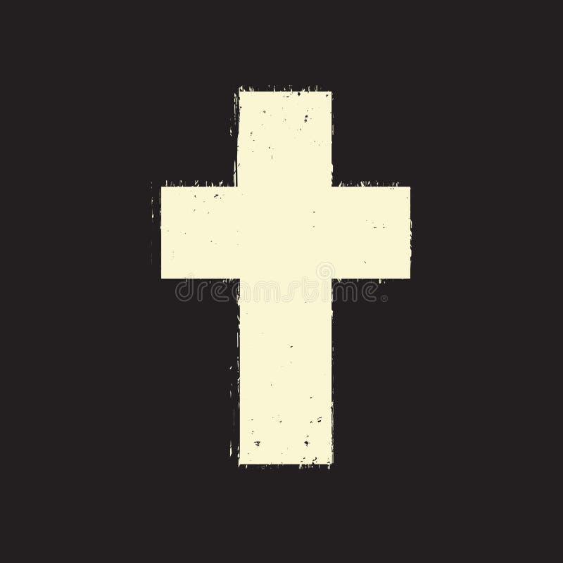 Vector Cross on Grunge Background Textures Stock Vector - Illustration ...