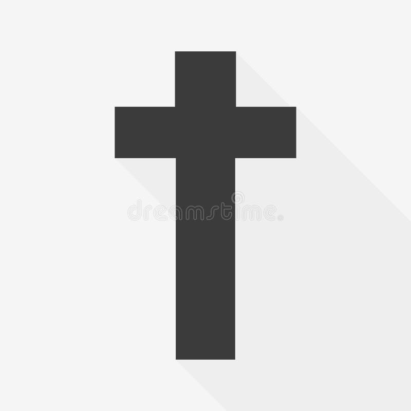 Vector cross icon stock vector. Illustration of black - 116112879
