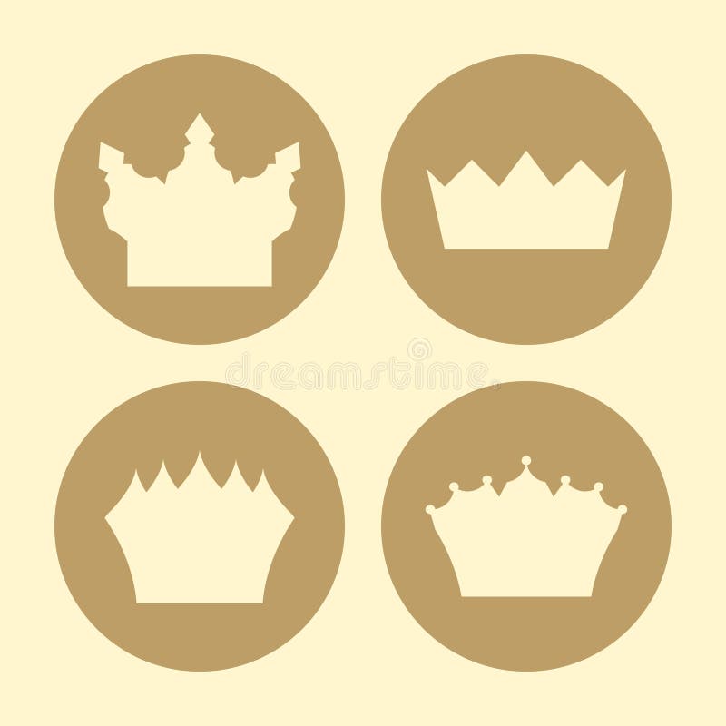 Vector crowns stock vector. Illustration of royal, jewelry - 95629610