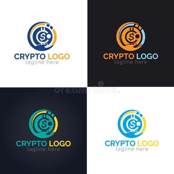 Vector Cryptocurrency or Crypto Coins Logo Design Vector Template Stock ...