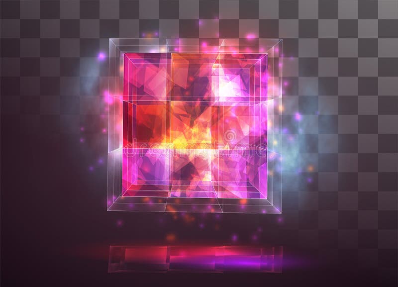 Vector Crystal. Power and Energy of the Elements Stock Vector ...