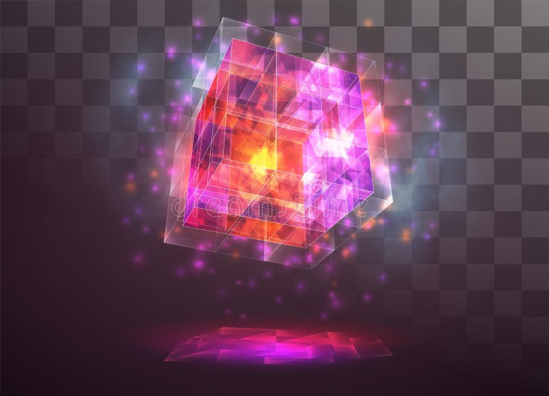 Vector Crystal. Power and Energy of the Elements Stock Vector ...