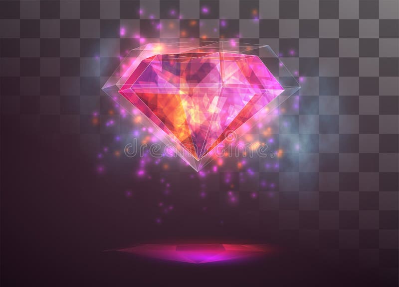 Vector Crystal. Power and Energy of the Elements Stock Vector ...