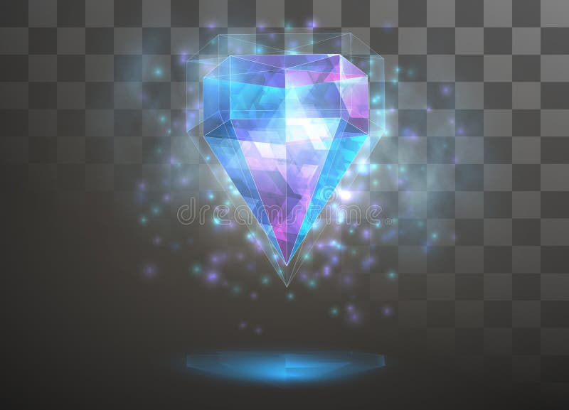 Vector Crystal. Power and Energy of the Elements Stock Vector ...