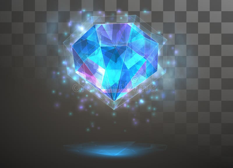 Vector Crystal. Power and Energy of the Elements Stock Vector ...