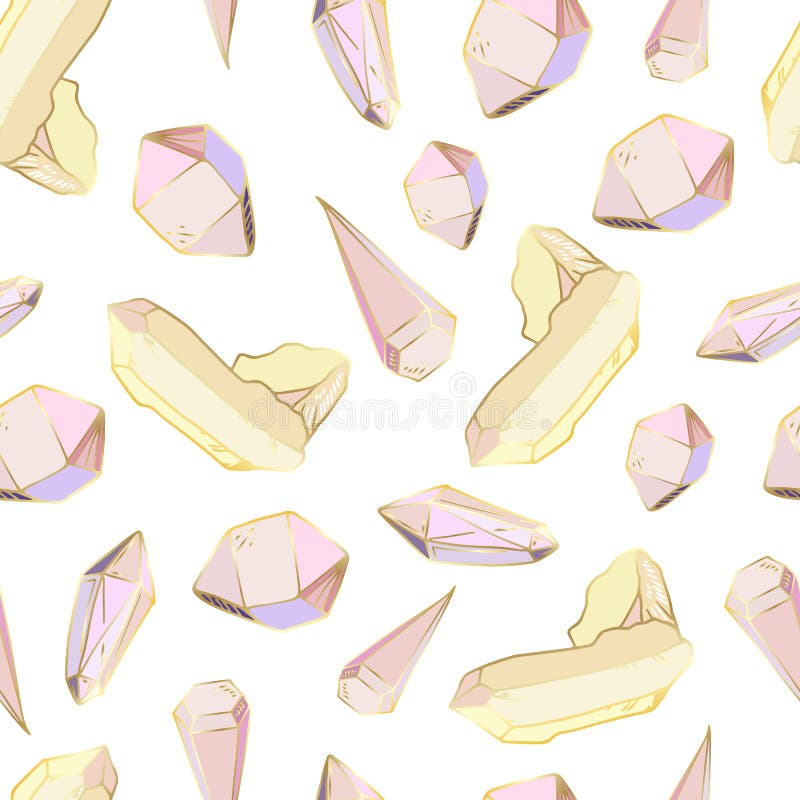 Vector Crystals Set stock vector. Illustration of doodle - 137381919