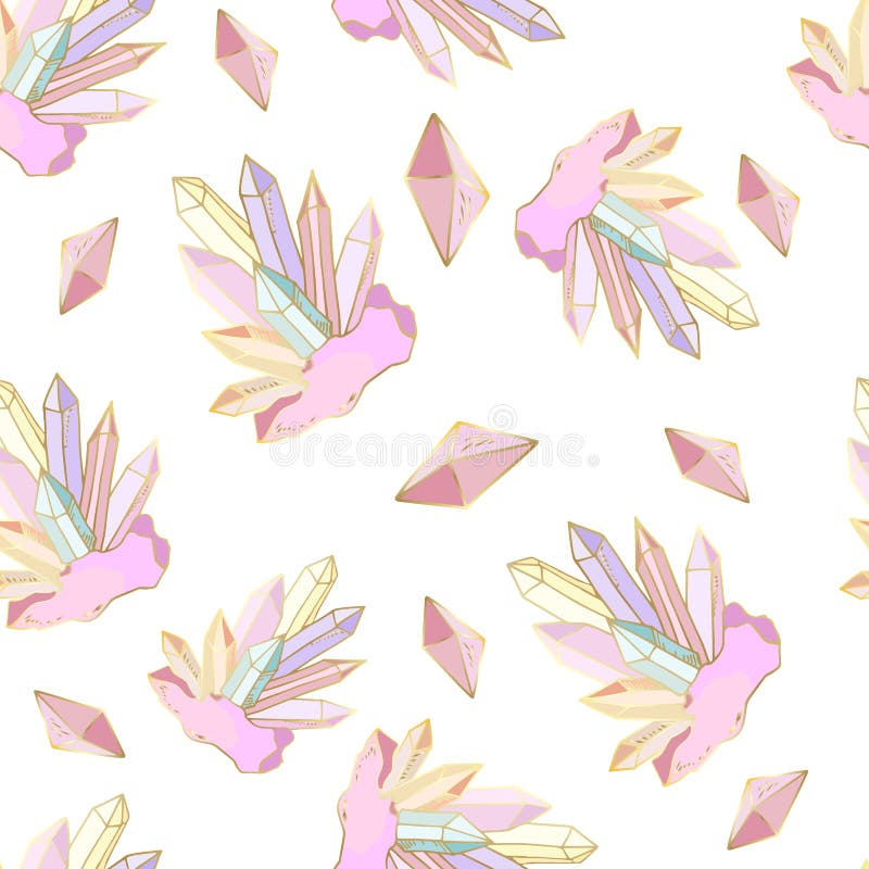 Vector crystals set stock vector. Illustration of drawing - 137912035